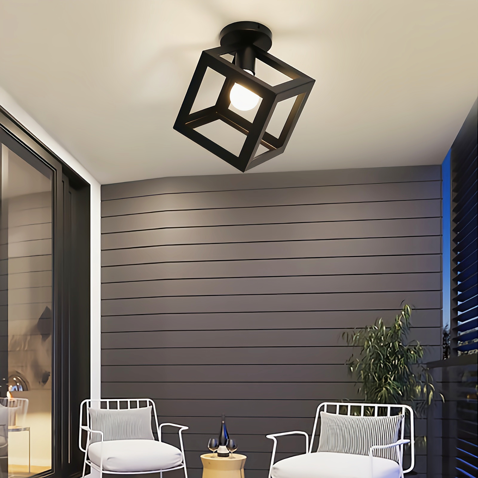 Gecree LED Retro Ceiling Light Home Aisle Cafe Decoration Lighting ...