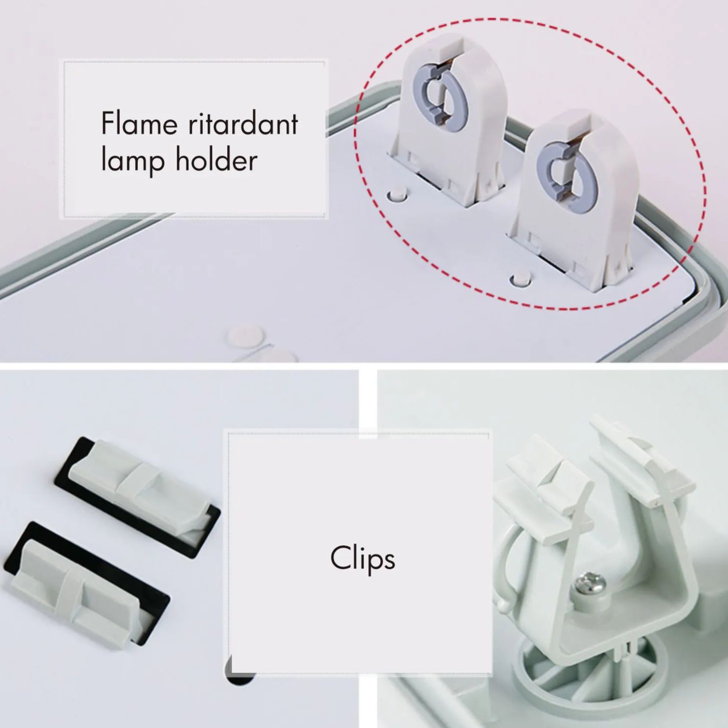 T8 LED Tri-proof Tube Light 9W 18W IP65 Waterproof for Garage ...