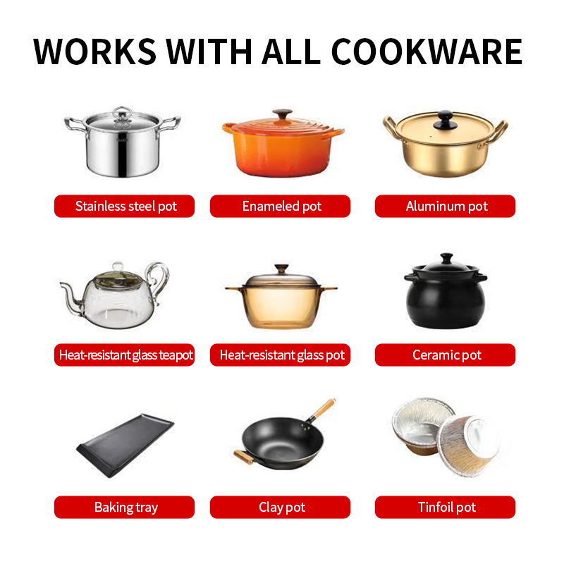 Nkove Household Electric Stove Inverter Induction Cooker Ceramic ...