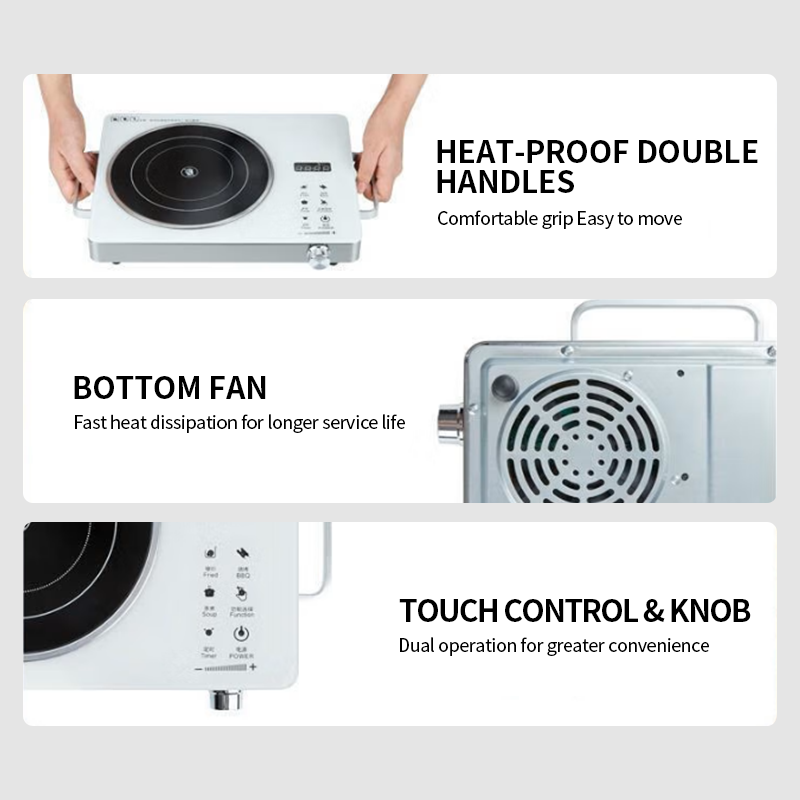 Nkove Household Electric Stove Inverter Induction Cooker Ceramic ...