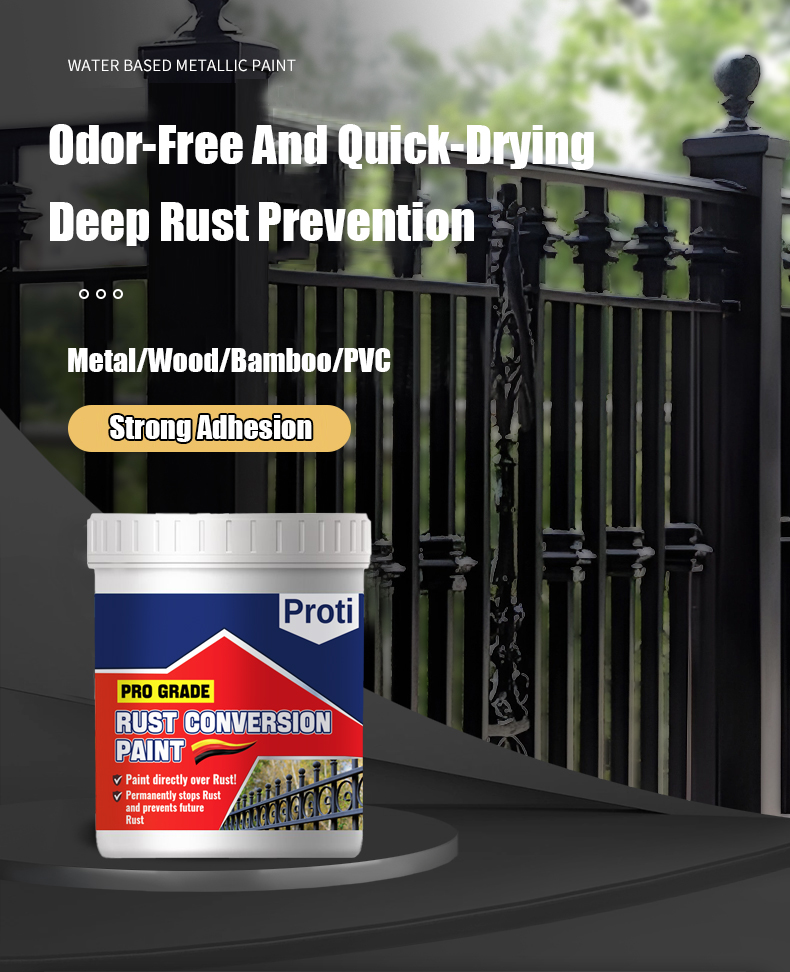 German Anti Rust Paint With Brush No Need Primer For Rusty Metal Steel ...