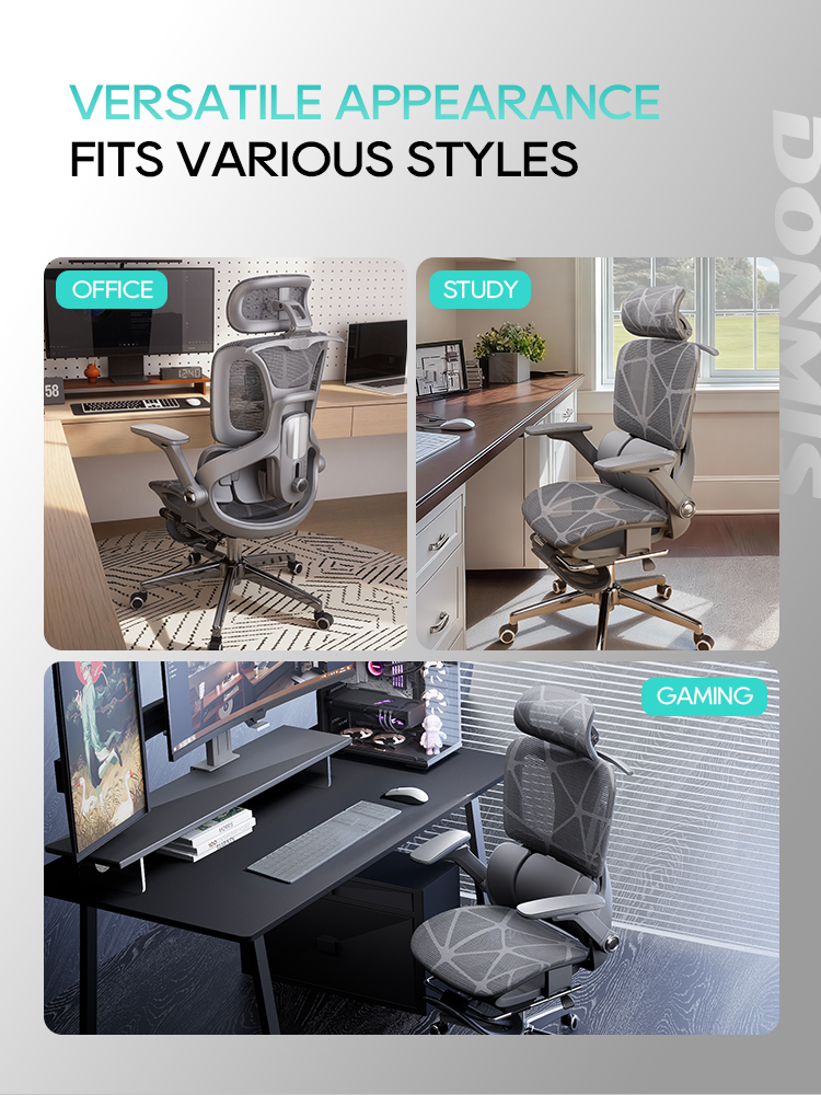 DONMIS 3D Lumbar Office Chair – Heavy-Duty Ergonomic Computer & Study ...