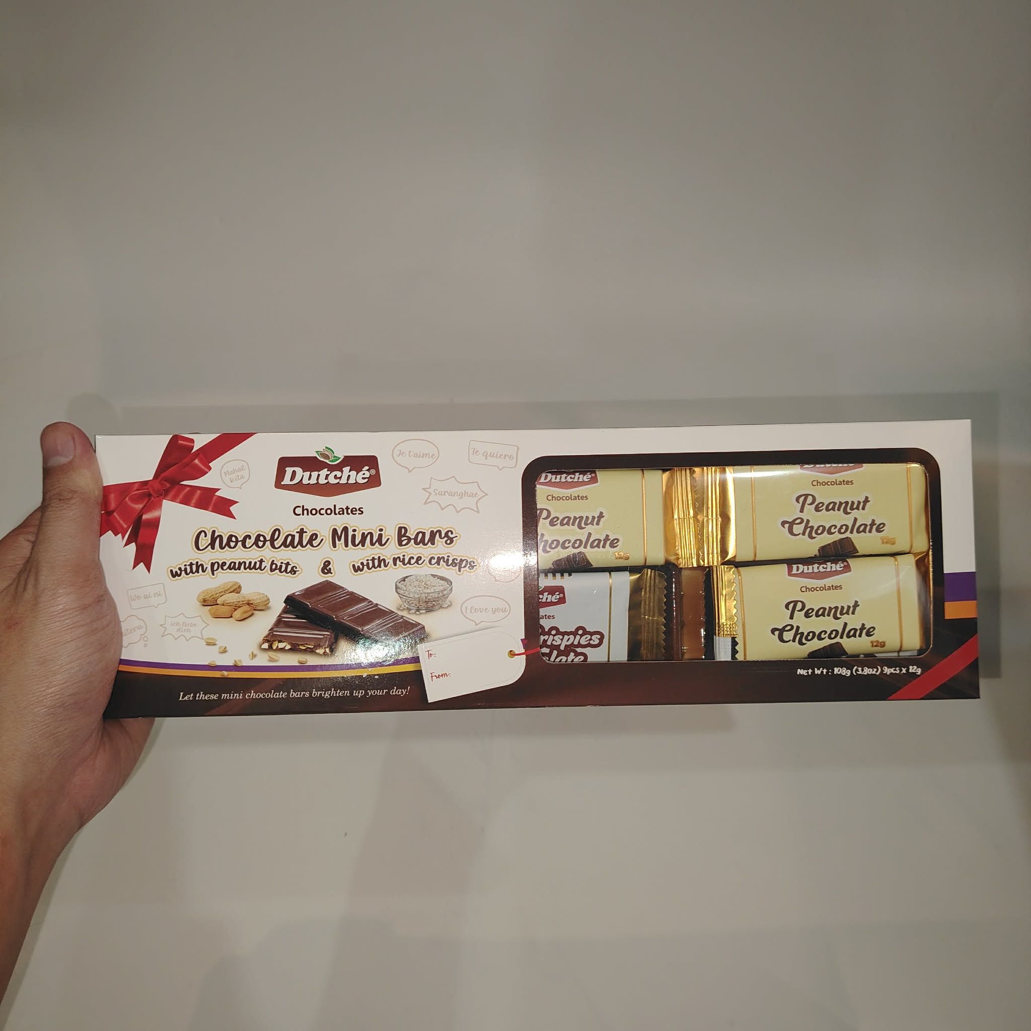 DUTCHE CHOCOLATE MINI BARS WITH PEANUT BITS & RICE CRISPS 9PCS X 12G ...