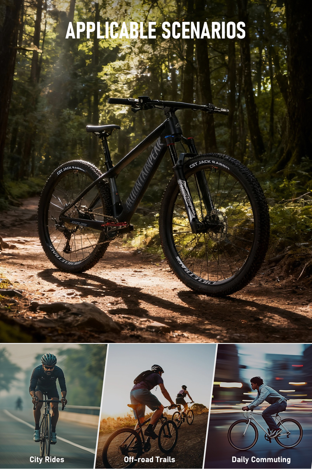 MOUNTAINPEAK EXPLORE 2026 29er Carbon Frame MTP Boost Thru Axle W/Bb ...