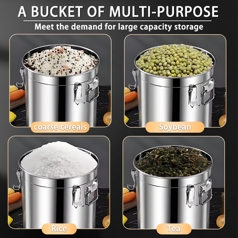 304 Stainless Steel Food Storage Container – Perfect for Rice Grains ...