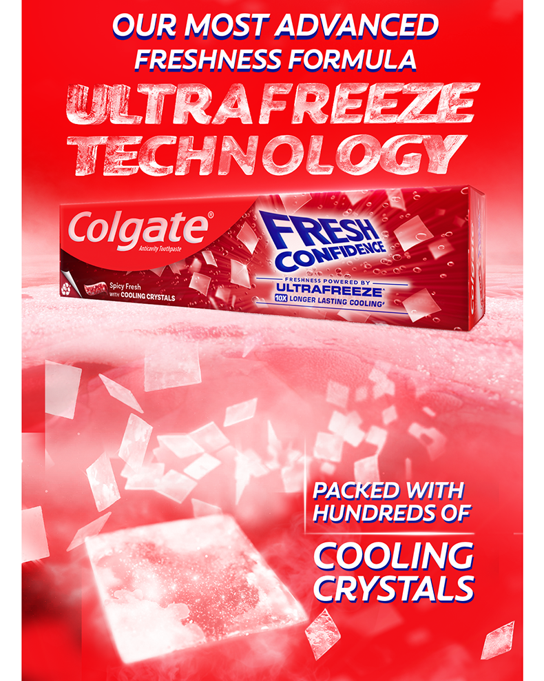 Colgate Fresh Confidence Spicy Fresh Toothpaste 173g x2 + Colgate Total ...