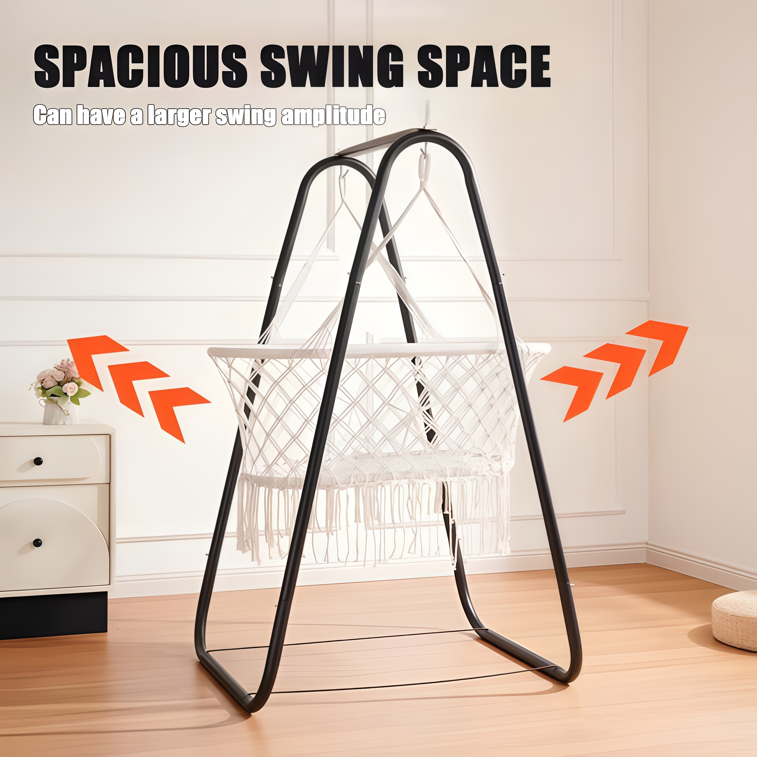 【Tiny Toes】Duyan for Baby with Stable Metal Stand Cradle Swing Bed ...