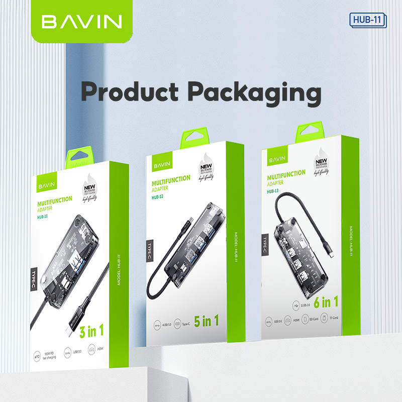 BAVIN I13 6in1 Universal HUB Adapter Support USB3.0 High-Speed Data ...