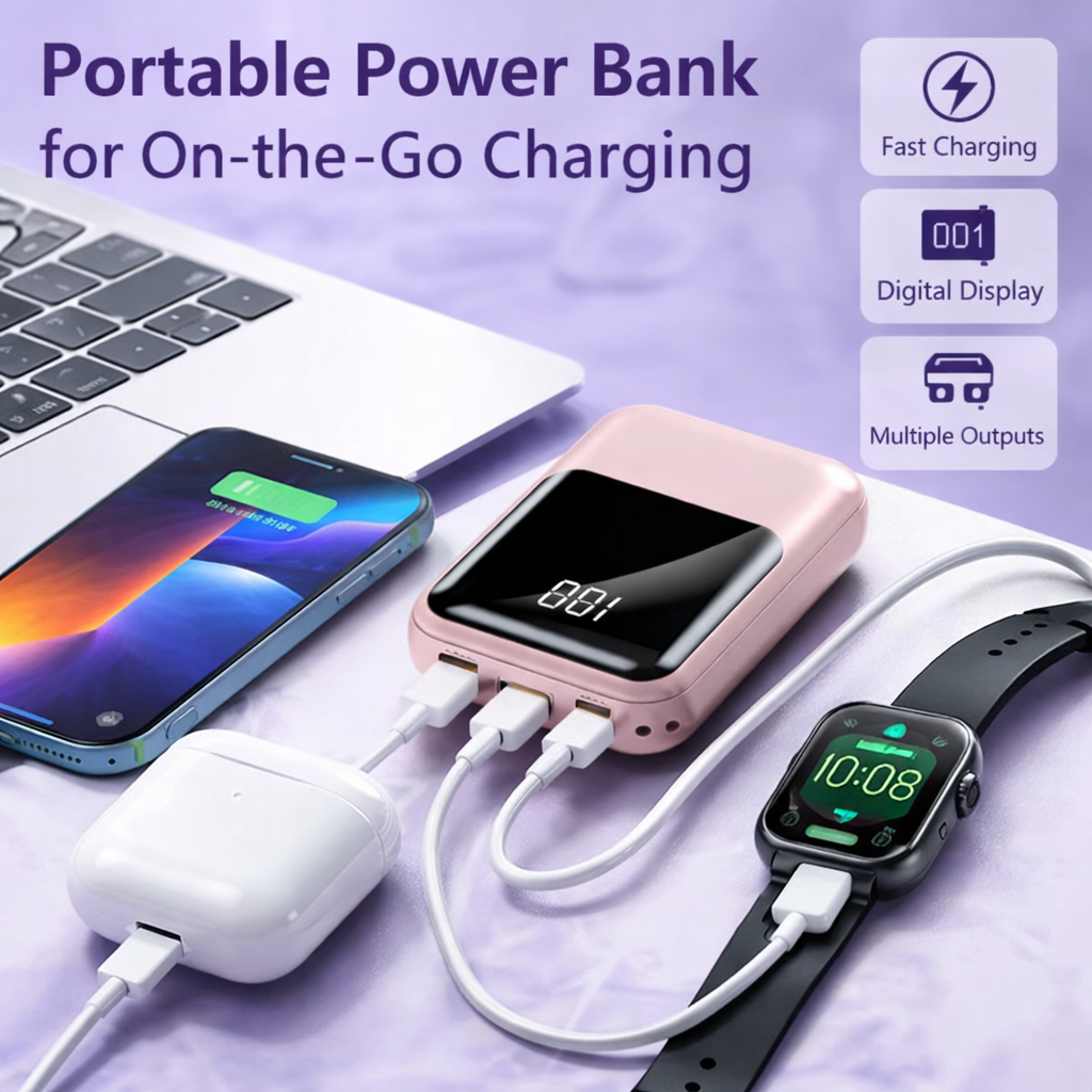 KC15 / KC12 Power Bank 20,000mAh Fast Charging Portable Charger with ...