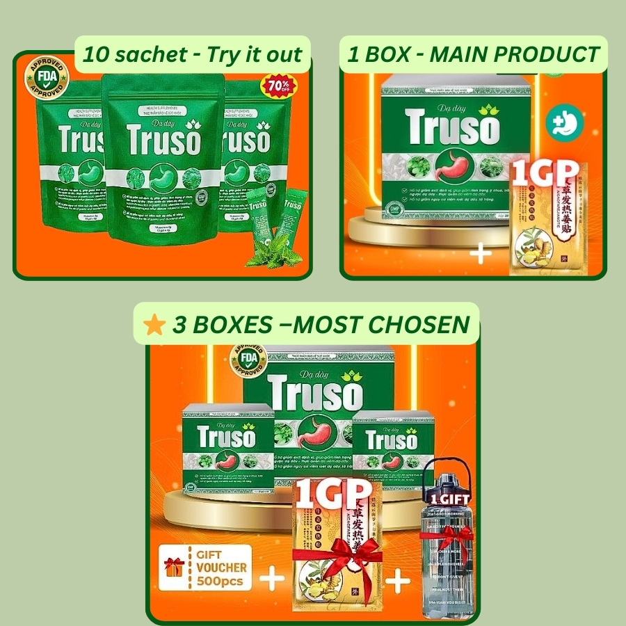 (COMBO 3 BOX) Truso stomach Relief for reflux, heartburn, belching ...