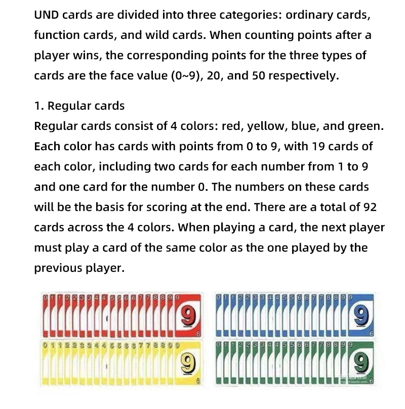 Classic Cartoon UNO Card Game - Multiplayer Casual Party Tabletop ...