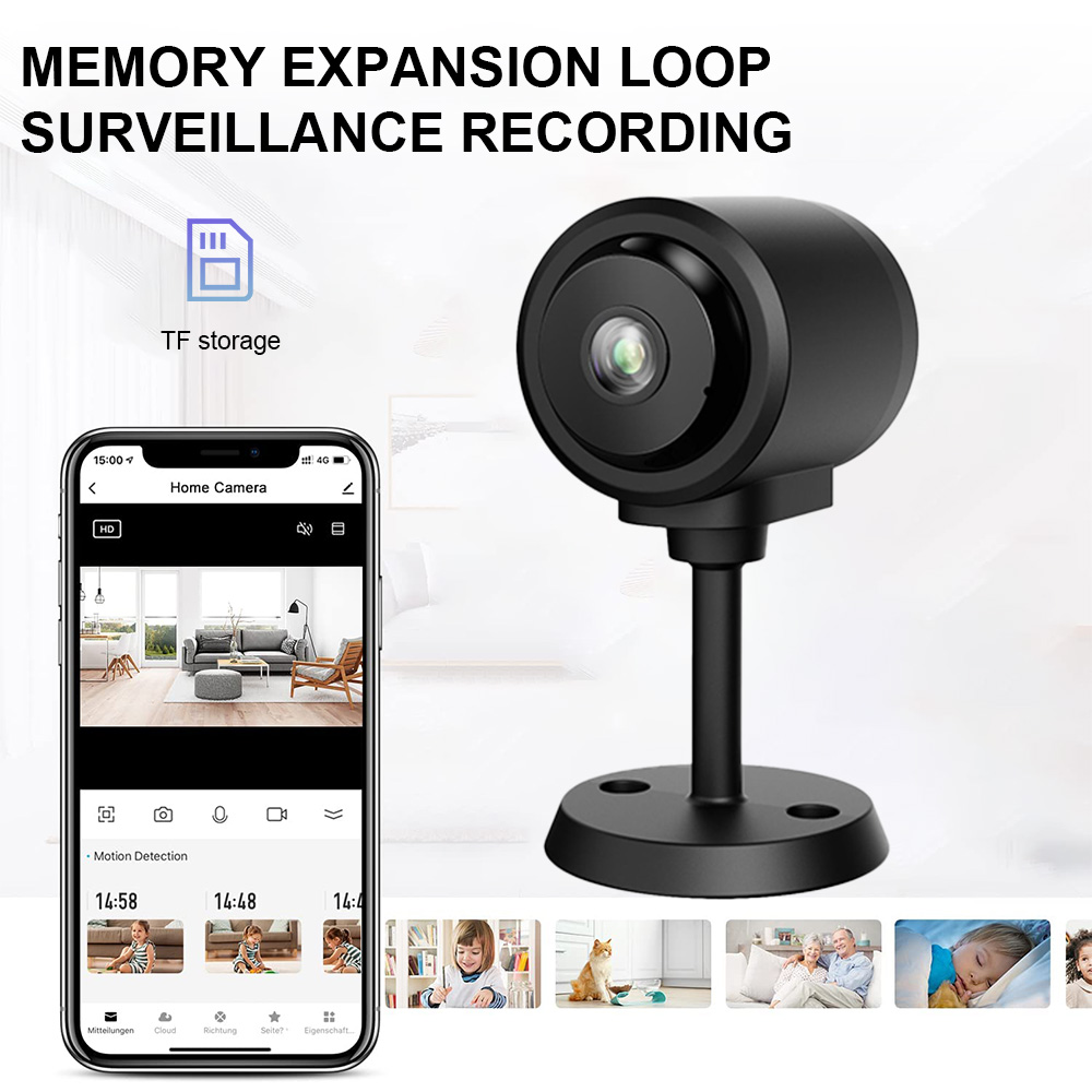 Mini Small CCTV Camera Wireless WiFi Hidden Camera HD 1080P Night ...