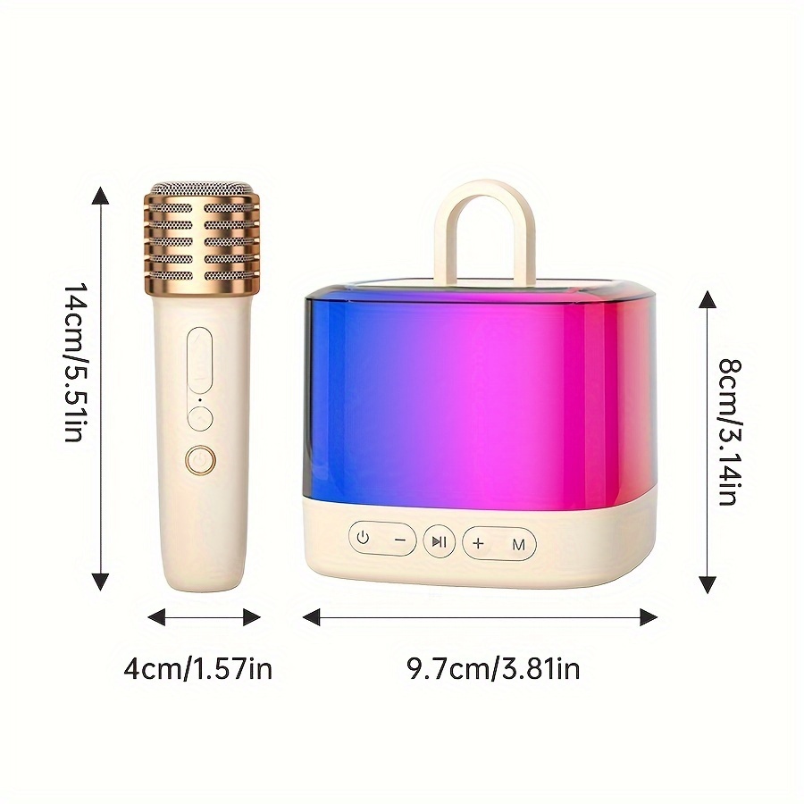 Bluetooth Karaoke Speaker with 2 Wireless Microphones – Portable ...