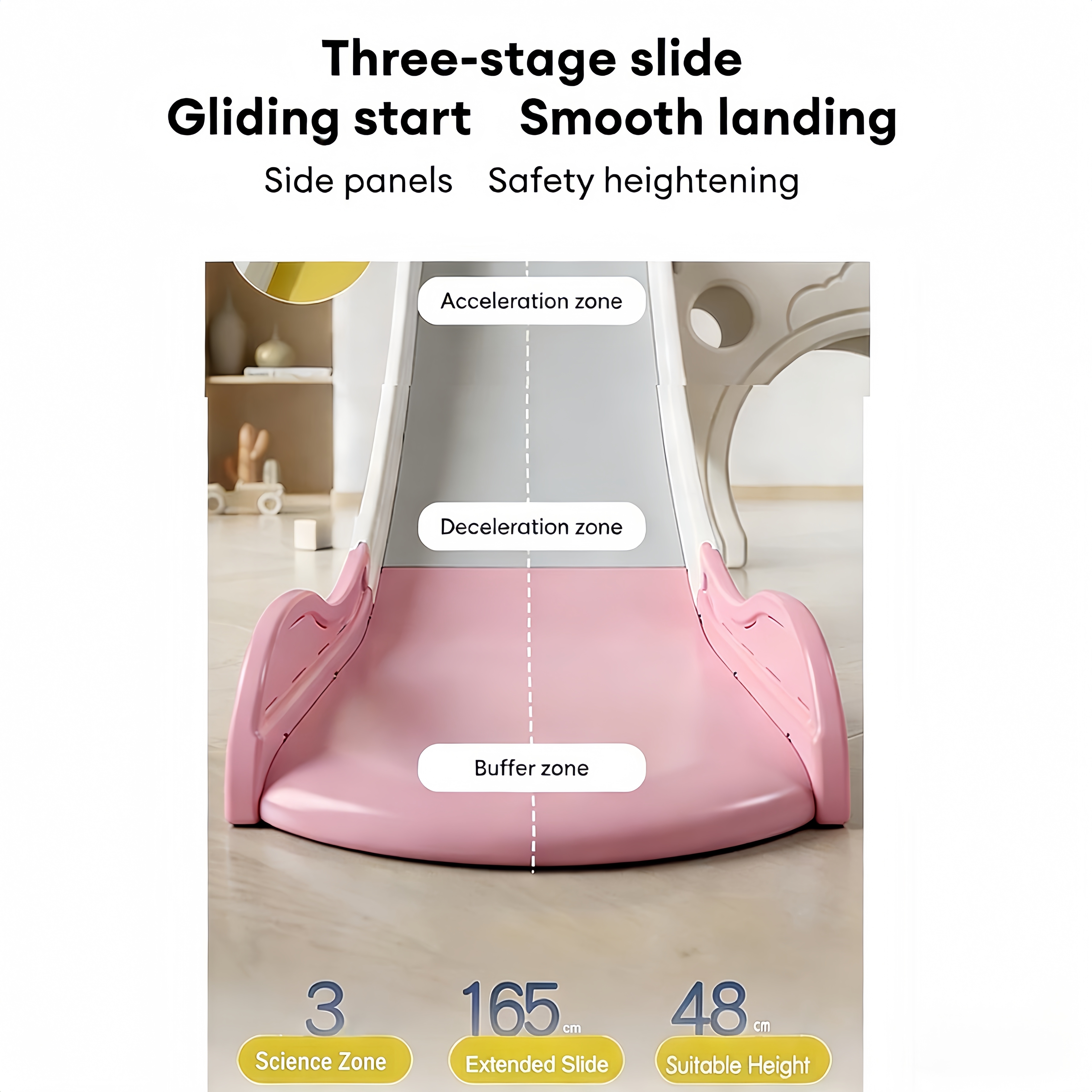 【PlayPark】Slide For Kids Playground 9 in 1 Slide Age 3+ Max 75kg Baby ...