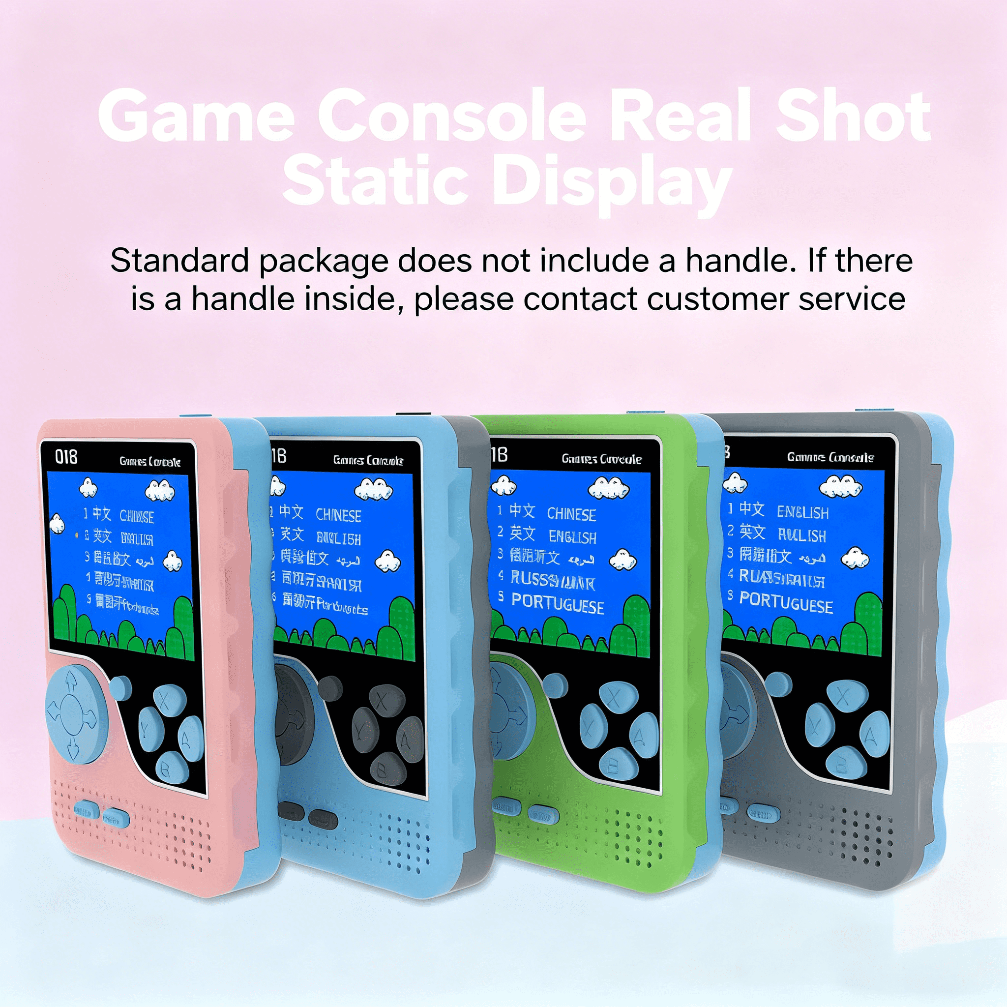 Portable retro mini pocket game console super game box 666 in 1 Gameboy ...