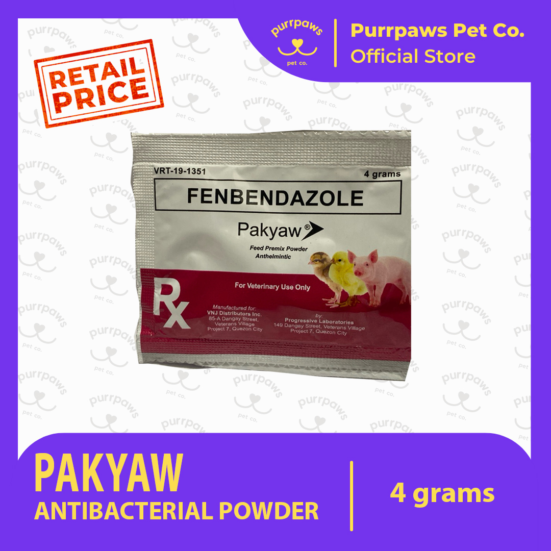 Fenbendazole Pakyaw Powder Dewormer 4g (1 sachet) for Gamefowl Rooster ...