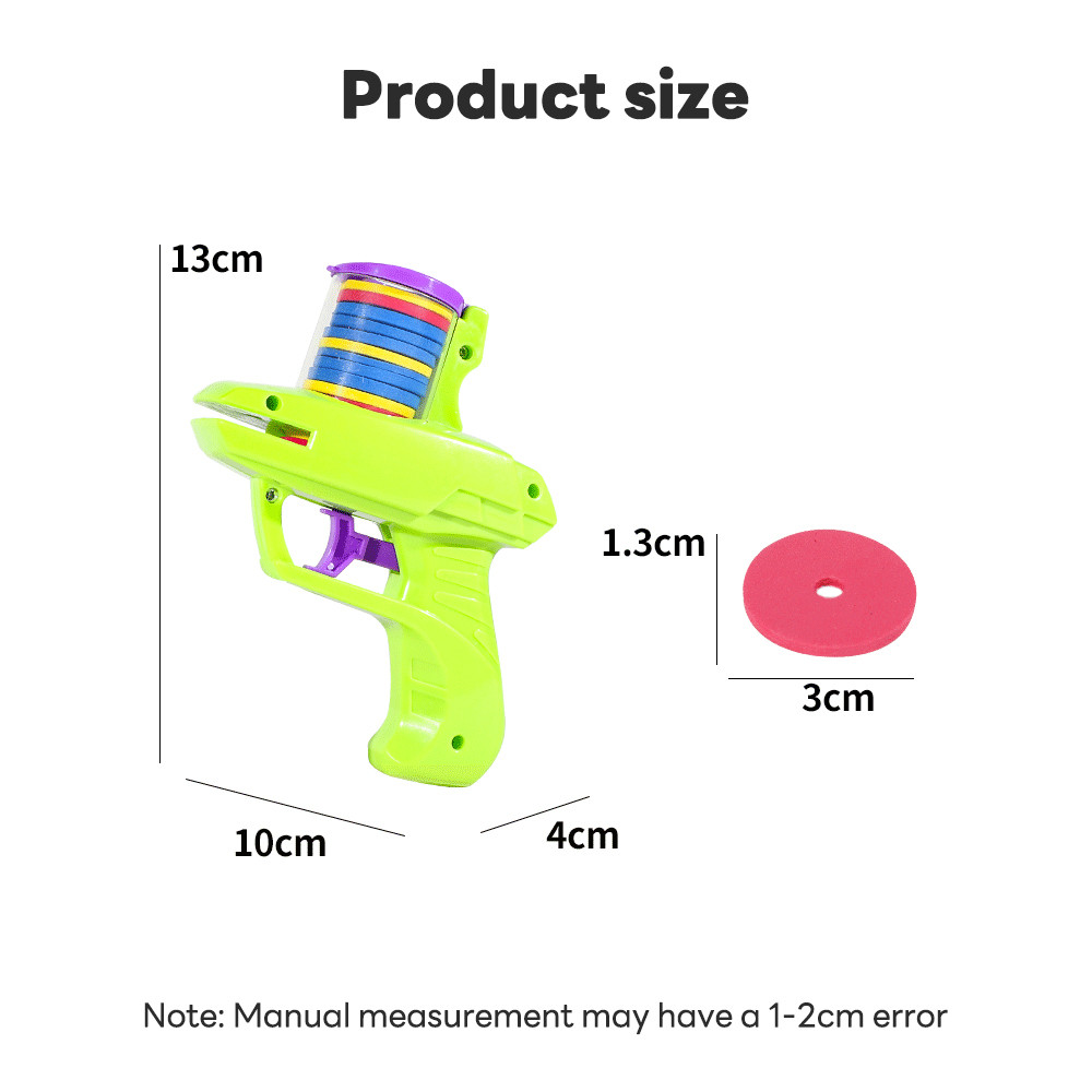 Aime UFO Flying Saucer Toy with Soft Bullet Launcher Foam Discs Outdoor ...