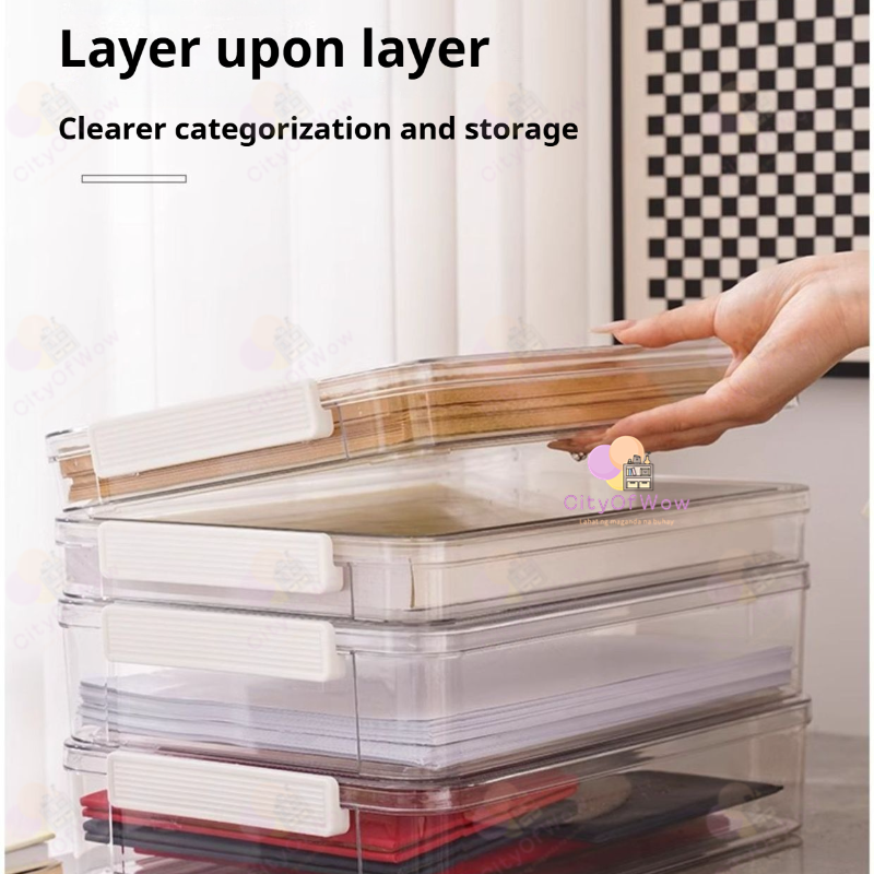 A4 Paper File Organizer Storage Documents Storage Desk Organizer Multi ...