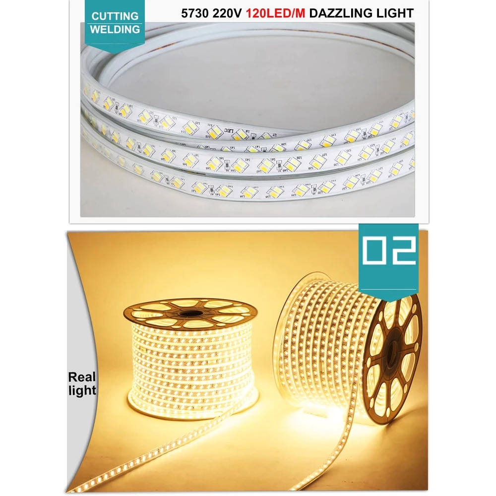 Gold Sta 3Colors LED Strip Light Waterproof Cove Lights For Ceiling ...