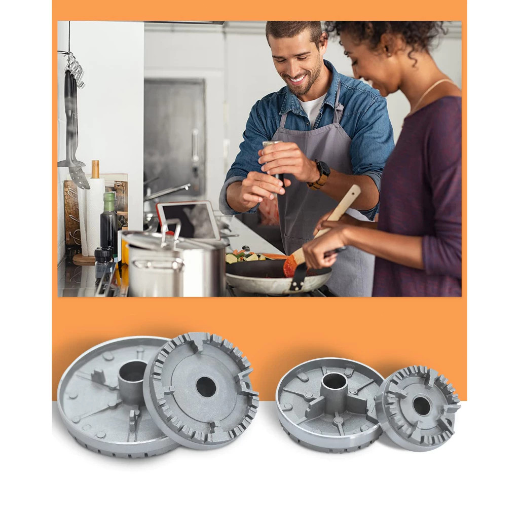 Universal Gas Hob Burner Crown & Flame Cap Cover – For Cookers & Oven ...