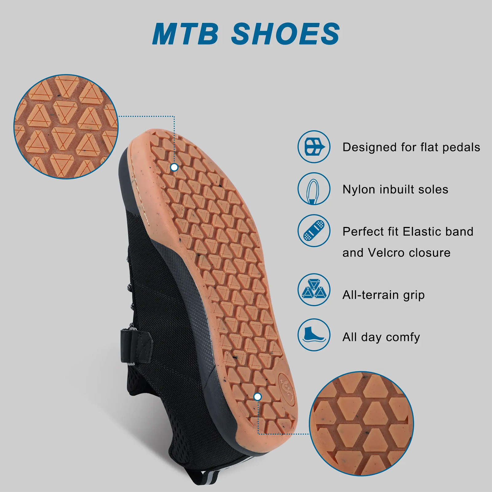SANDUGO Cycling Shoes Lightweight, Waterproof, Breathable Bike Shoes ...