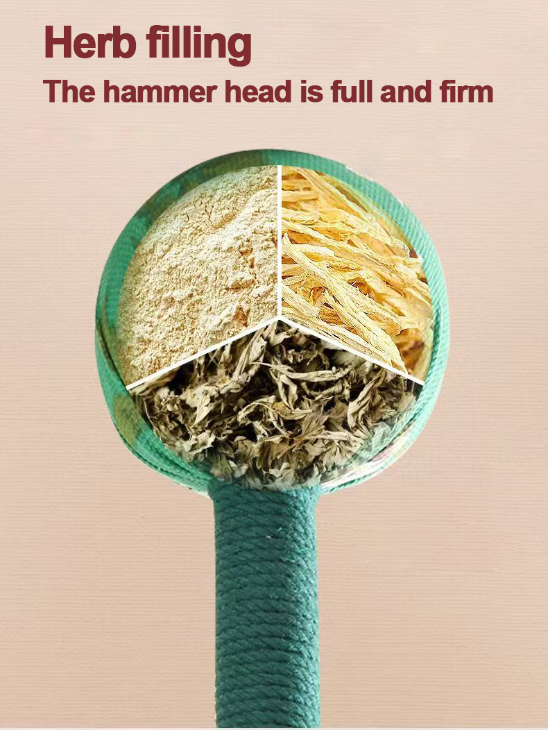 Mugwort massage hammer, meridian tapping hammer, back, shoulder ...