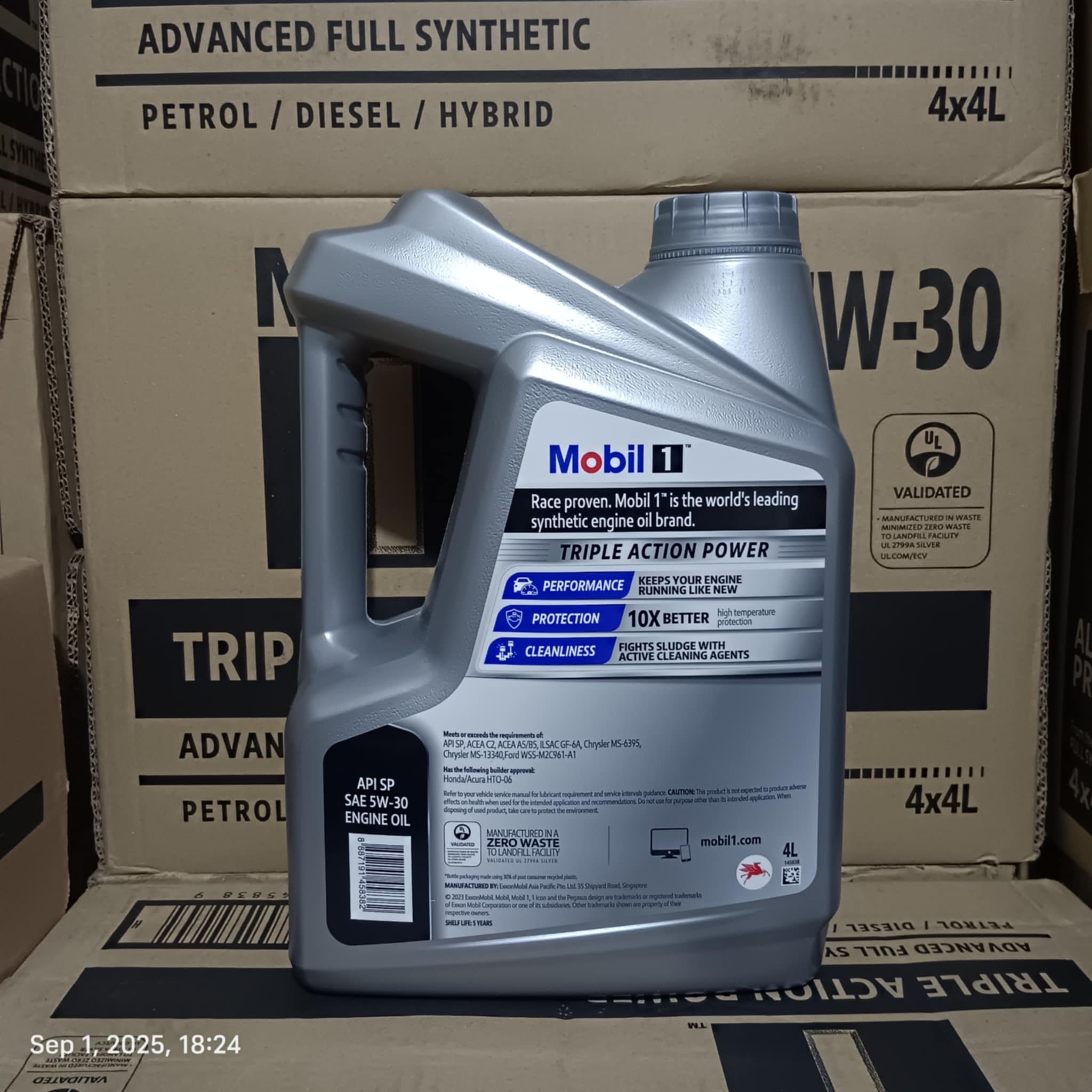 Mobil 1 Fully Synthetic Engine Oil SAE 5W-30 For Petrol / Diesel ...
