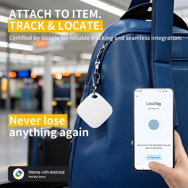 Android Tag Smart Finder GPS Tracker for Motorcycle, Car, Kids & Person ...