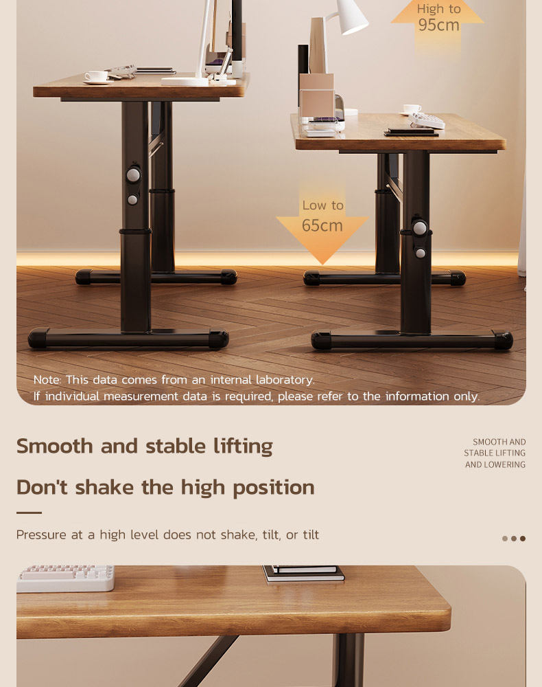 Hand-cranked Adjustable Lift Table - Multi-Purpose for Office Computer ...