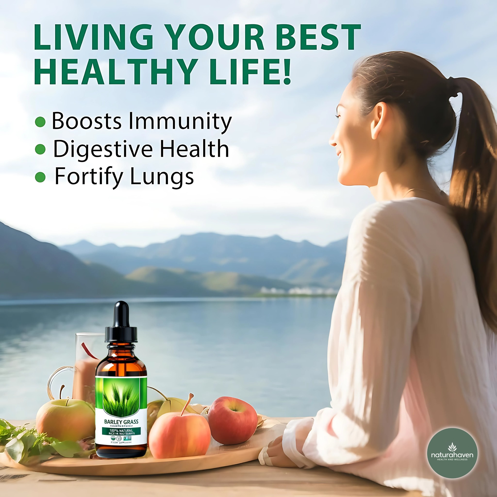 NaturaHaven Organic Barley Grass - 7-in-1 Science-Backed Benefits ...