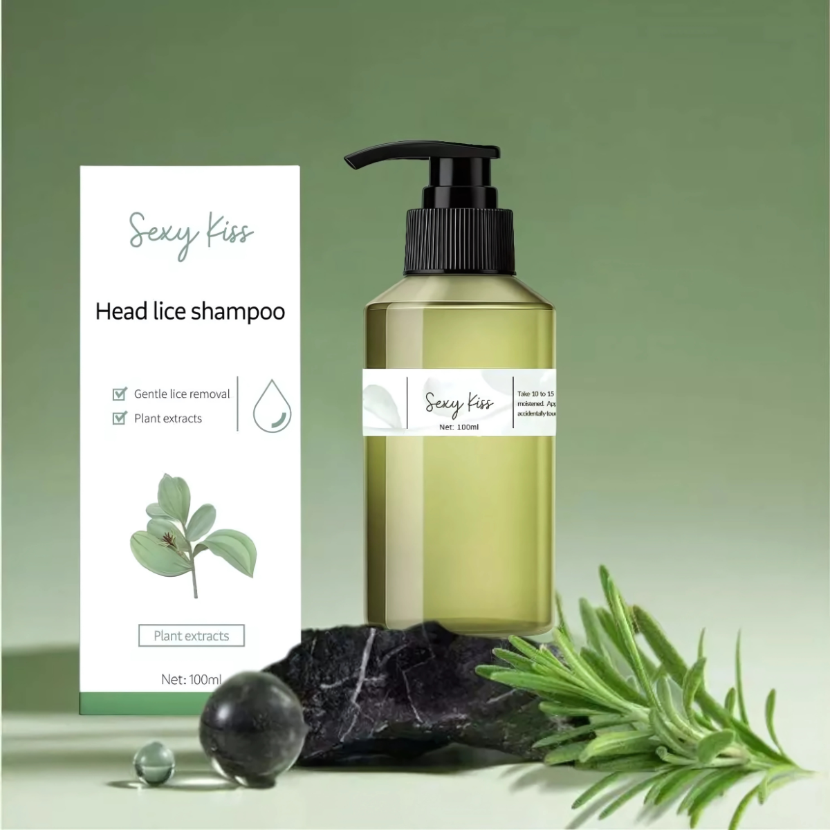 Head Lice Shampoo 100ml - Removing Lice Gently Using Natural Plants ...