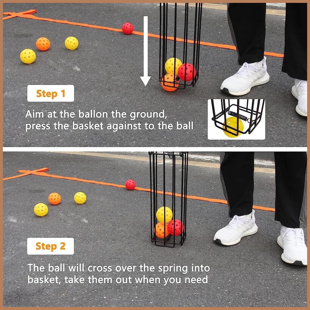 2025 NEW Portable Tennis Ball Picker Tennis Storage Basket Collector ...
