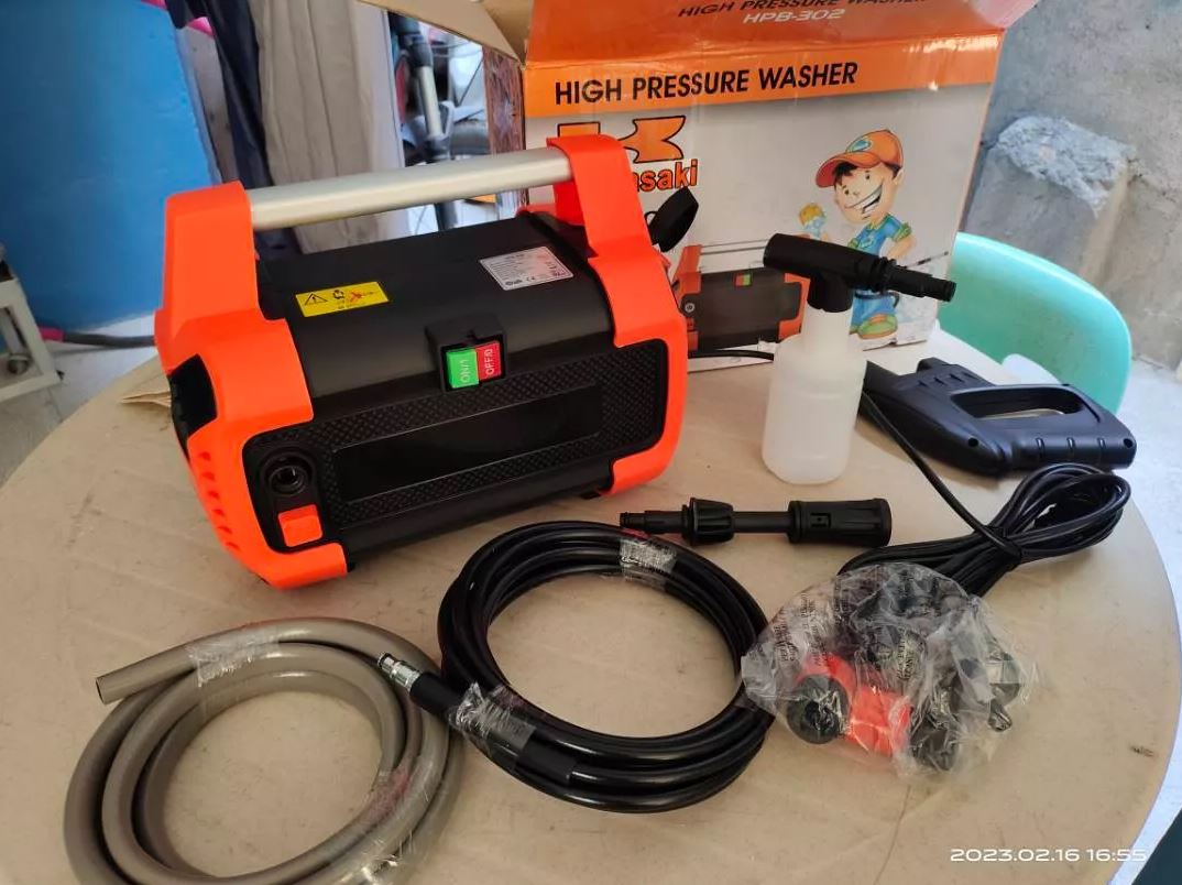 Kawasaki Pressure Washer HPB-302 JAPAN COMPLETE with FREE ACCESSORIES ...