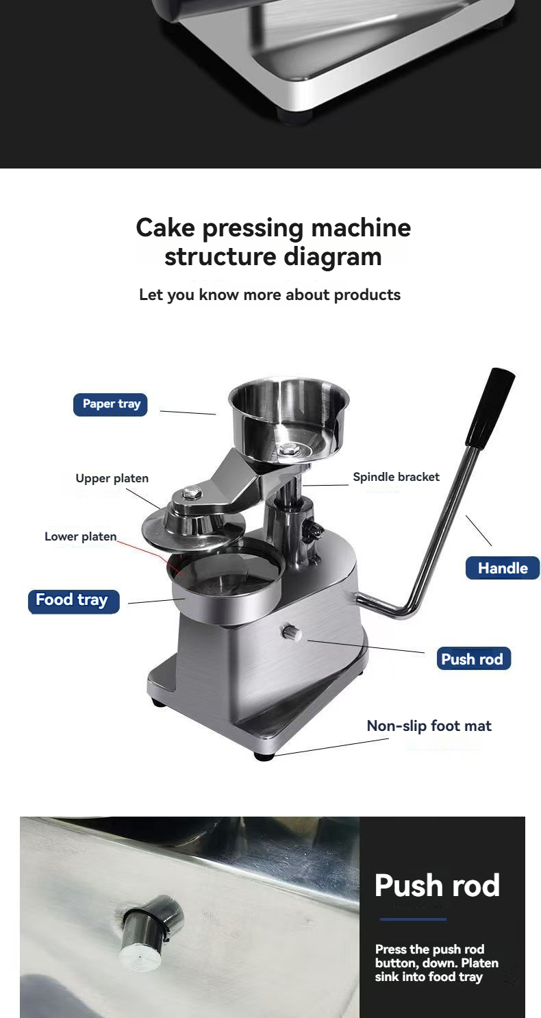 Burger Patty Maker Patty Moulder Molder 4inches Hamburger Press 100mm ...