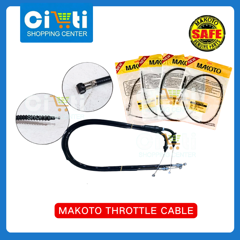 CITTI- MAKOTO Throttle Cable for TMX/CG125 BARAKO175 BAJAJ/CT100 MIO125 ...