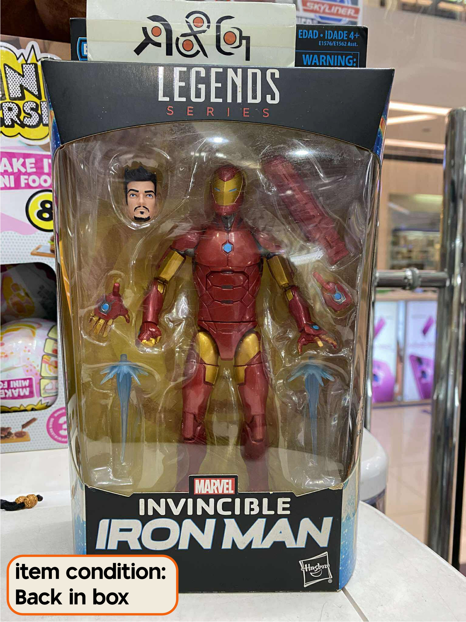 (R&G1) [BIB] Hasbro Marvel Legends Invincible Iron man figure | Shopee ...