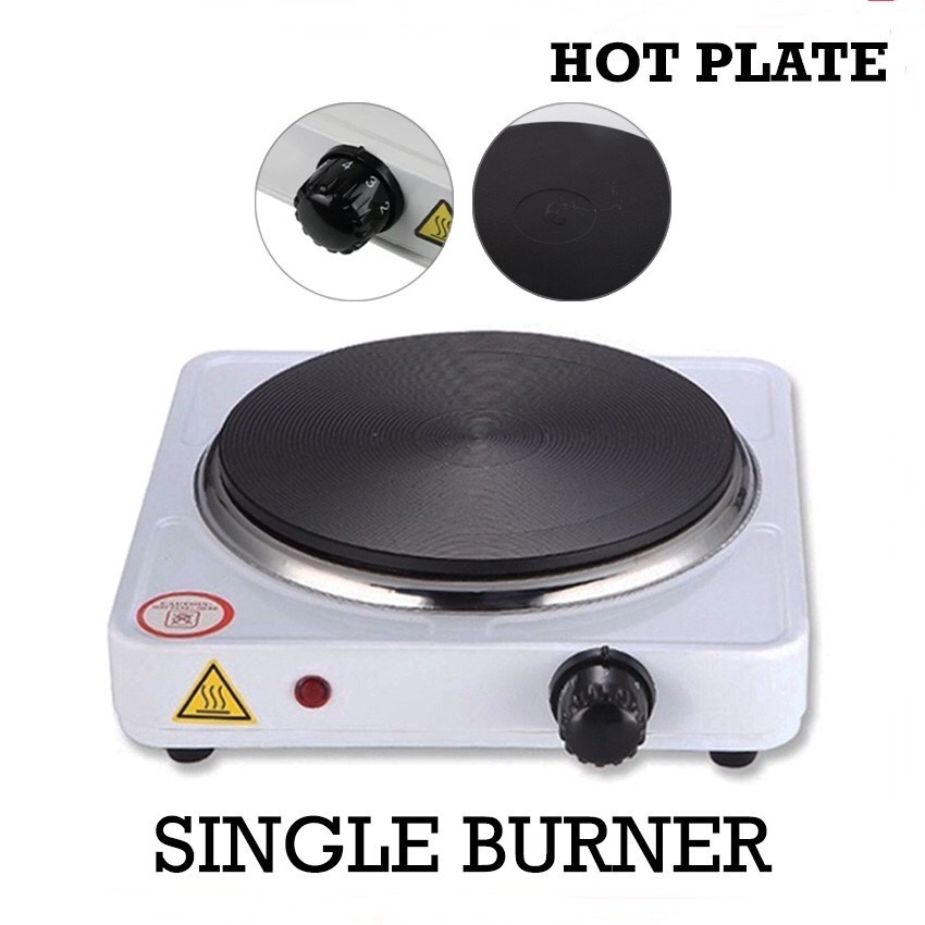 Hot Plate 1000W Cooktop Single Electric Burner Portable Hot Plate ...