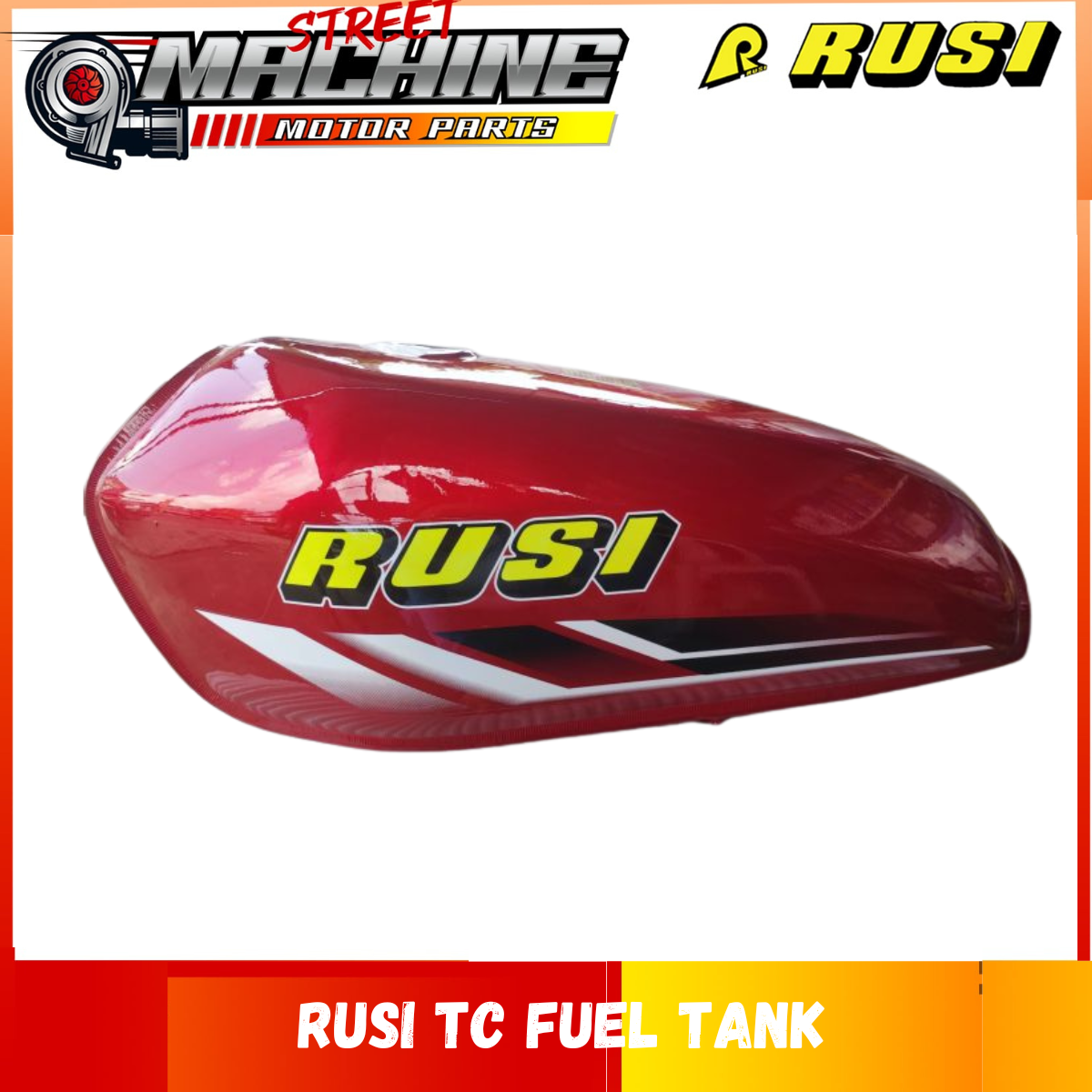 rusi fuel tank rusi tc macho 125/150/175 (red/blue/black original ...