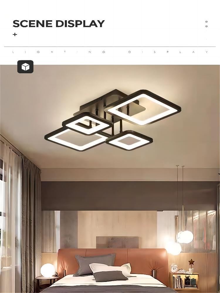 Modern Chandelier Ceiling Lights 2.4G APP Remote Lighting Home LED ...