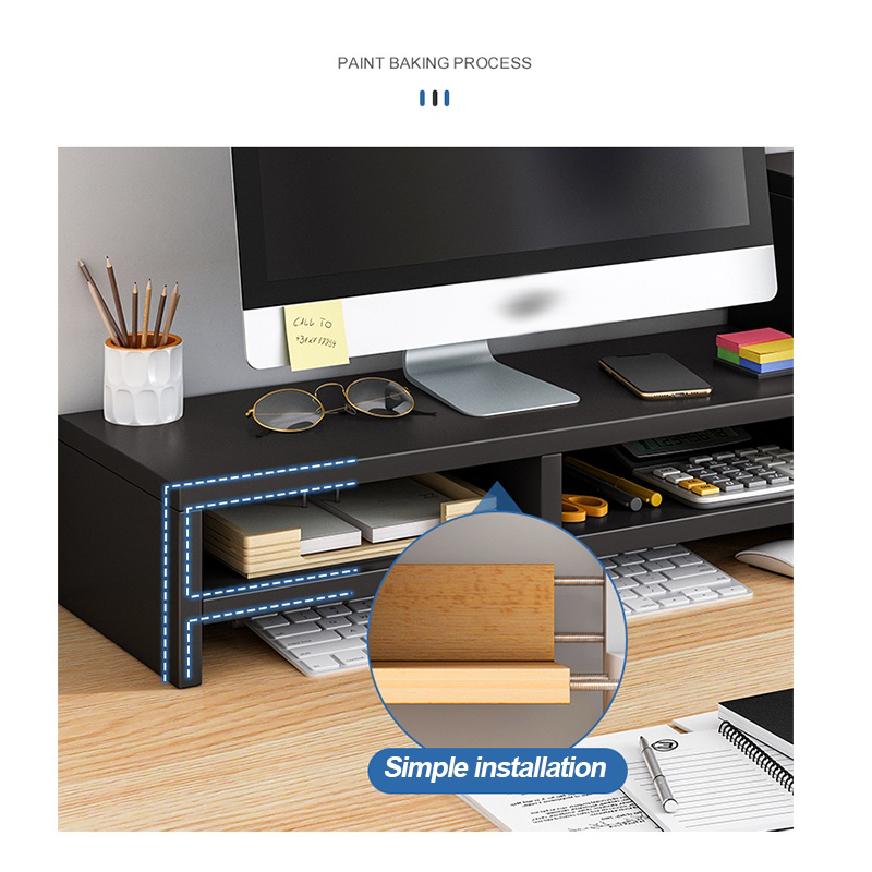 Computer Shelf Monitor Bracket Desktop Monitor Bracket Desktop Storage ...