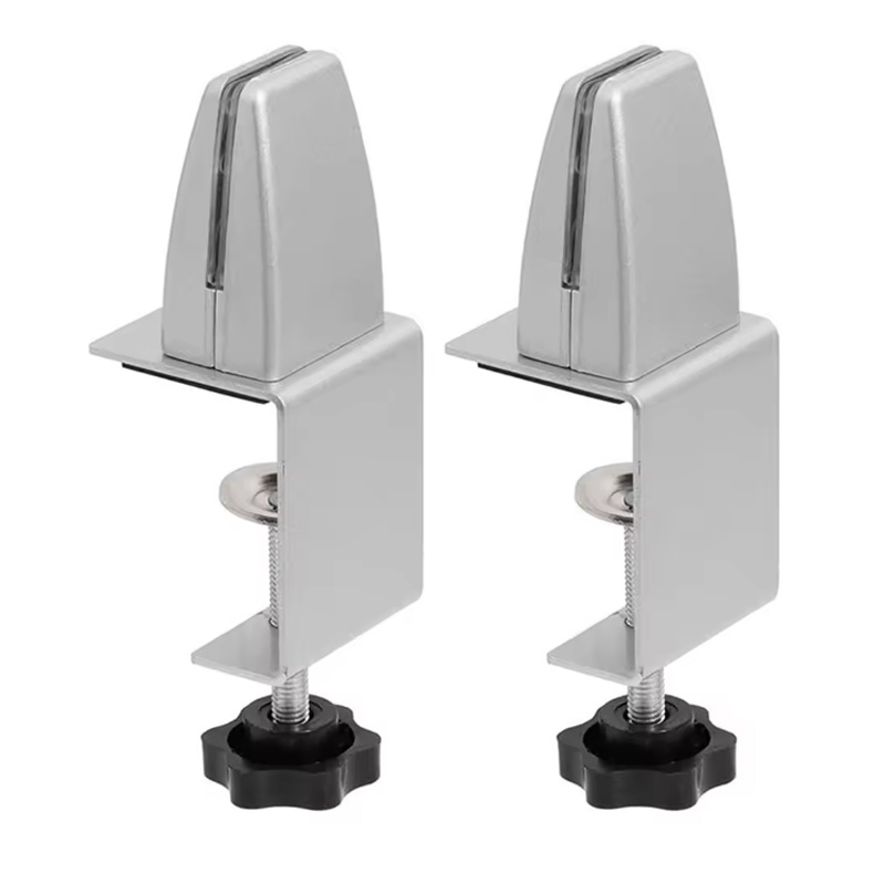 Desk Baffle Fixing Clamp Privacy Partition Clips Aluminum Adjustable ...