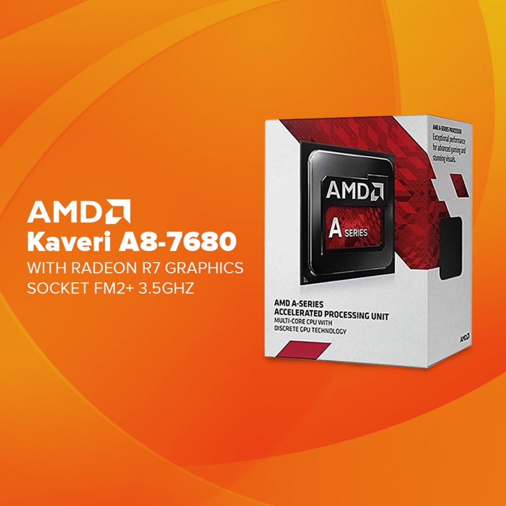 [HOT SALE] AMD A8 7680 Desktop Processor Quad Core 4 Thread 3.5 GHz Socket FM2+ 45W CPU With ...