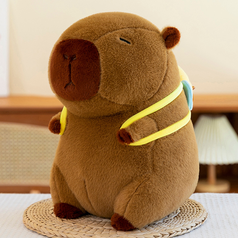 35/45/55cm Capybara Bee Backpack Stuffed Toys Kawaii Soft Pillow ...