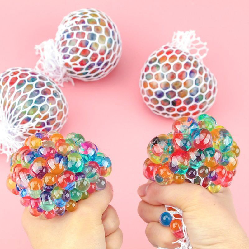 1PC Squeeze Ball Random Color Mesh Squishy Ball Fidget Pressure Balls ...