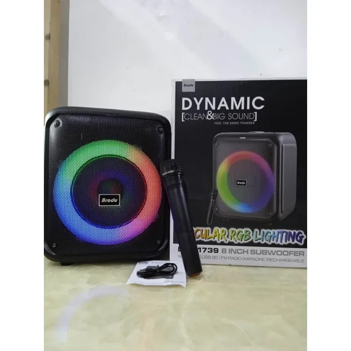 RGB Flame Effect Bluetooth Karaoke Speaker – Dynamic Party Jukebox with ...