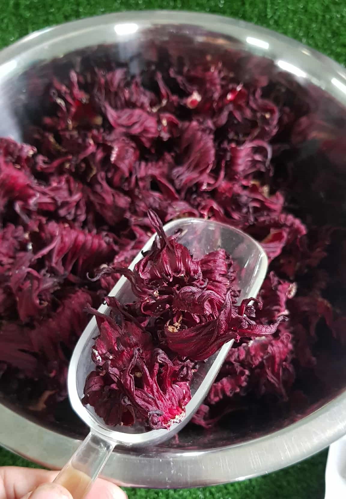 Dried Hibiscus Flower Tea (40g) / Pure Locally-Grown /Our Farm-grown Natural Organic, Roselle ...