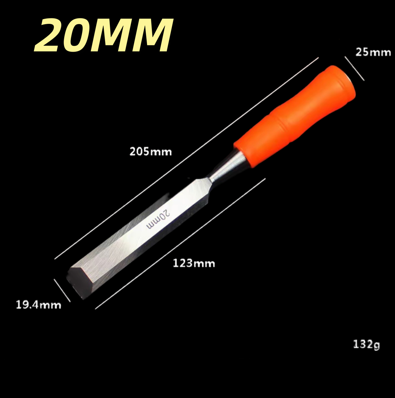 Steel Flat Carpenter Carving Chisels Woodworking DIY Hand Tool Set ...