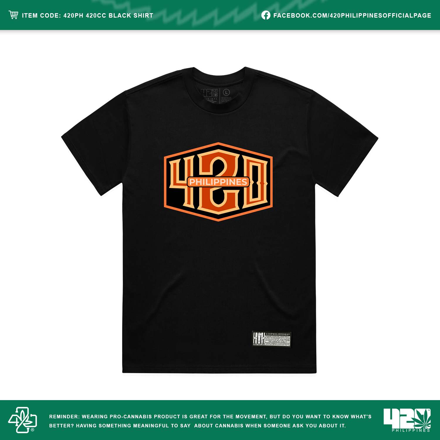420PH 420CC BLACK SHIRT | Shopee Philippines