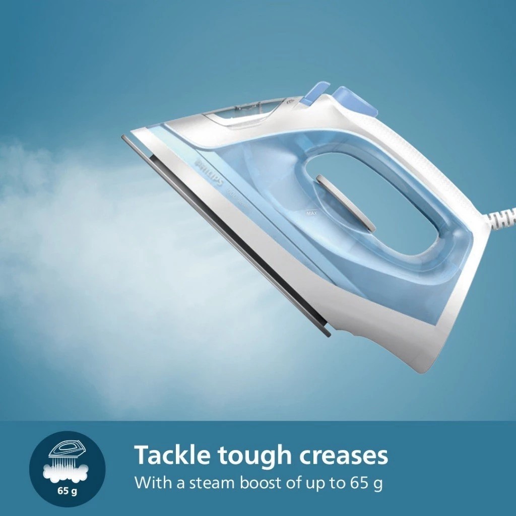 PHILIPS Steam Iron DST1040/30 2000W Non Stick Soleplate Calc Clean ...