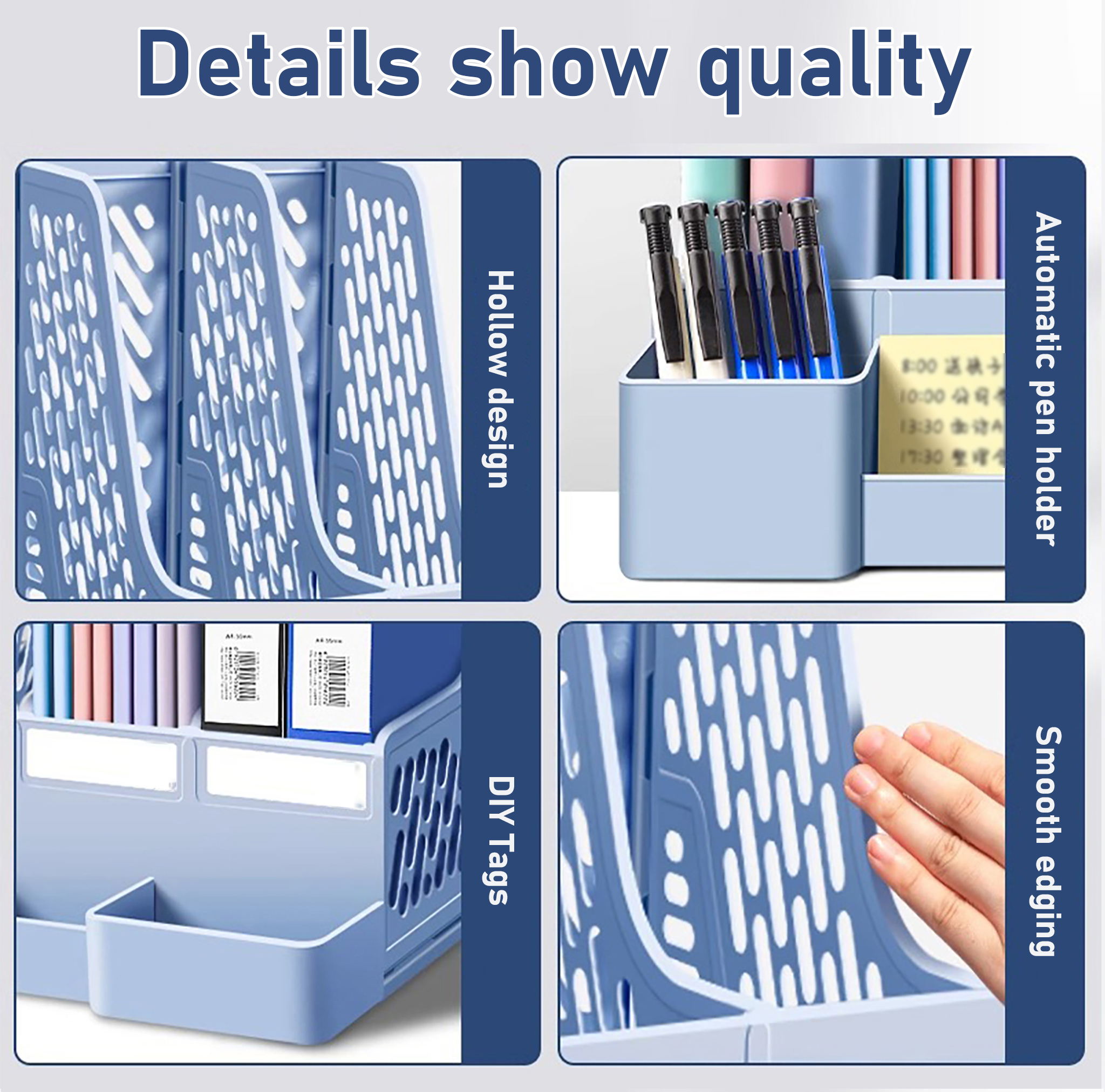 four-column file data storage rack school office supplies file box ...